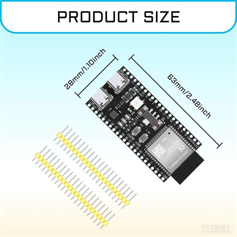 Yejmkj 2pcs Esp32 S3 Devkitc 1 N8r2 Development Board Esp32 S3 Wifi