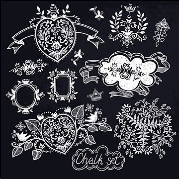 Chalkboard Elements PNG Transparent Images Free Download Vector Files Pngtree