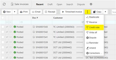 Sale Invoices Iplicit