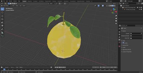 Pomelo Fruit Orange 3d Model 19 3ds Blend C4d Fbx Max Ma Lxo Obj Free3d