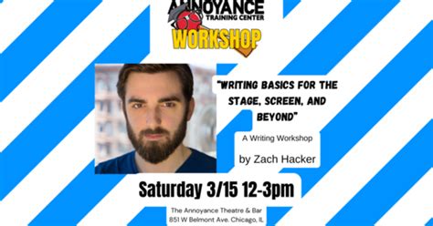 Class Writing Basics Workshop In Chicago At Annoyance Theatre Class Writing Basics Workshop In Chicago At Annoyance Theatre