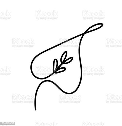 흰색 배경에 선 그리기로 추상 리프 0명에 대한 스톡 벡터 아트 및 기타 이미지 0명 개념 꽃 식물 Istock