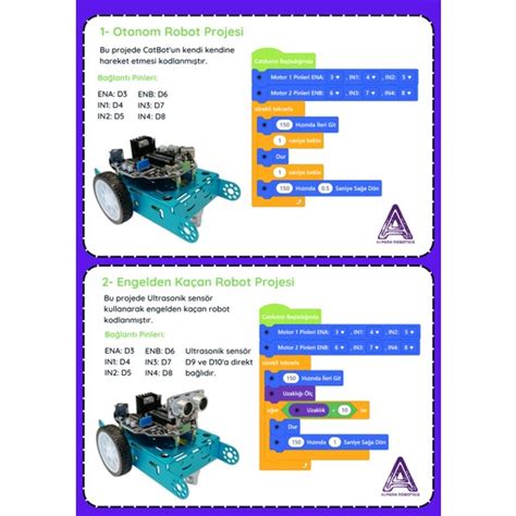 alpgen robotics catbot arduino kodlama robot seti fiyatı