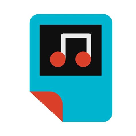 audio electronic file symbol glyph vector illustration 13122947 vector