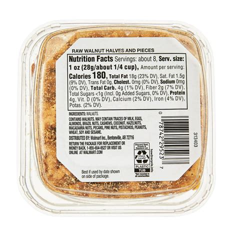 Walnut Halves Nutrition Facts