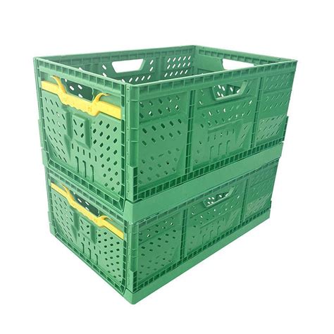 Stackable Fruit And Vegetable Crates For Harvest And Transport