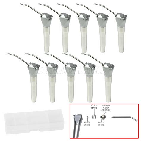 1 10pcs 치과 공기 물 스프레이 트리플 주사기 3 3 방향 핸드 피스 노즐 팁치과 실험실정비공 Aquipment 및