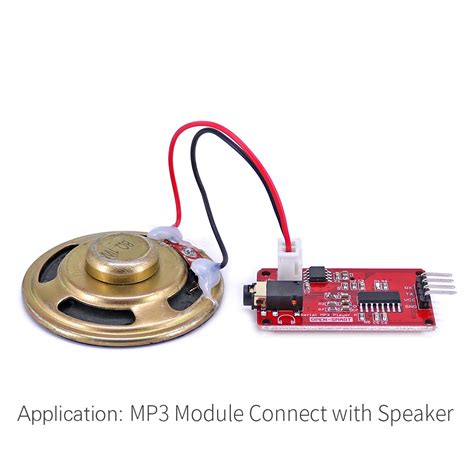 Mp3 Music Player Uart Serial Module With Speaker Onboard Monaural