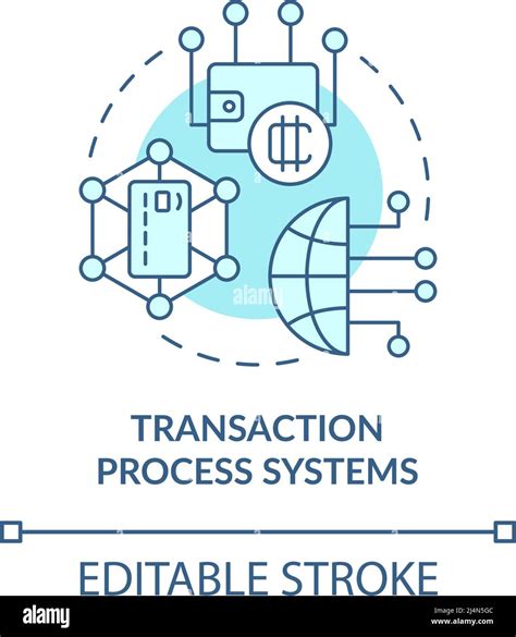 Transaction Process Systems Turquoise Concept Icon Stock Vector Image And Art Alamy