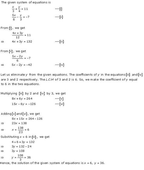 Linear Equations In Two Variables Class 10 Extra Questions With Answers Tessshebaylo