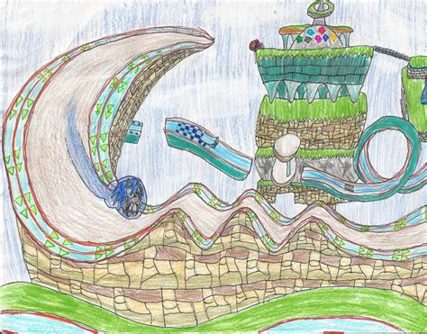Sonic Spin Dashing Through Beta Windy Valley By Puffytopianman On Deviantart
