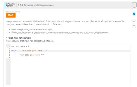 Solved 534 Advanced While Loop Examplesinteger