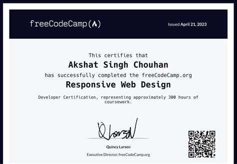 Sharing My New Certification Responsive Web Design From Freecodecamp
