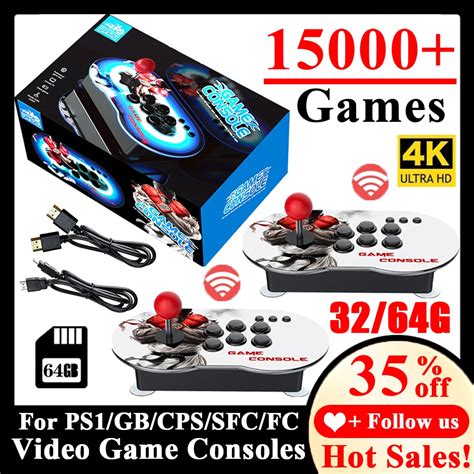 Mt6 Video Game Console 15000 Games Dual Joystick Gameconsole 4k Hd Arcade Joystick Controller