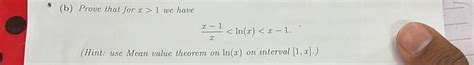 Solved B Prove That For X We Have Xx Chegg Com