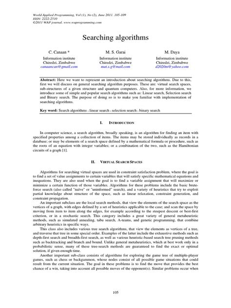 searching algorithms pdf information retrieval computer programming