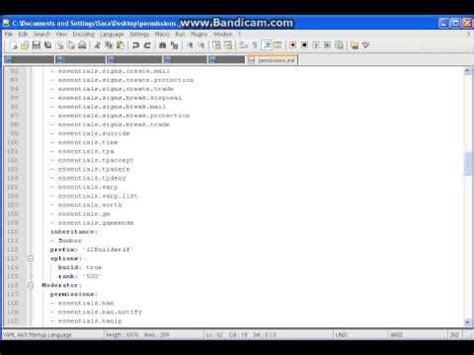 Minecraft PermissionsEX Yml File Example YouTube