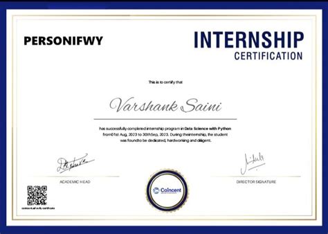 Varshank Saini On Linkedin Completed Internship In Data Science With