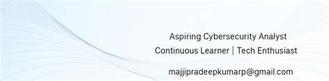 Pradeep Kumar Majji Cybersecurity Analyst Vmdr Soc Vmpm Vapt Linkedin