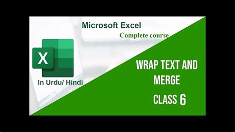 Microsoft Excel Tutorials Wrap Text And Merge Cell In Ms Excel