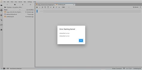 Jupyter Notebook Error Starting Python In Kernel In Anaconda Navigator Stack Overflow