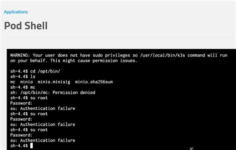 Minio Console Shell Root Password Apps And Virtualization