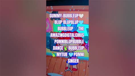 Pomni Bubble Up 🩵 Youtube