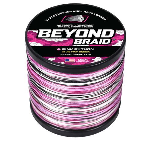 Pink Python Hi Vis Braid Beyond Braid