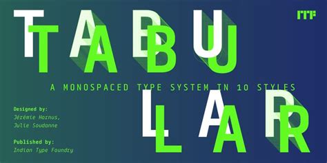 Tabular Font 10 Styles For Every Design