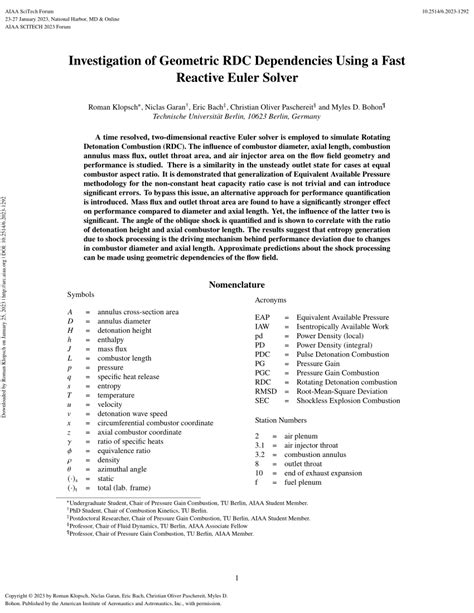 Pdf Investigation Of Geometric Rdc Dependencies Using A Fast Reactive