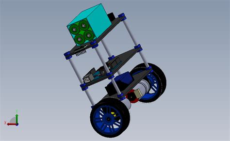 自平衡机器人 solidworks 2018 模型图纸下载 懒石网