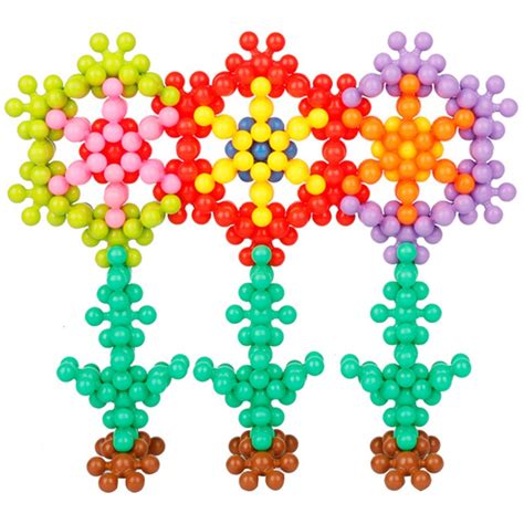 snowflake build 33pc set play2learn