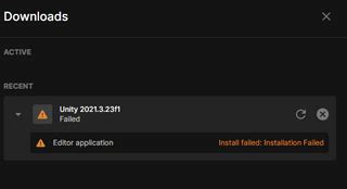 I keep getting "Editor application Install failed: Installation Failed" anytime I try to ...