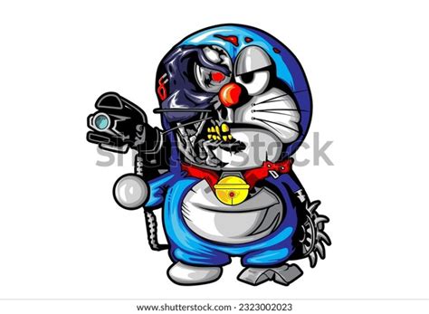 Doraemon Zombie Vector Funny White Background Stock Vector Royalty Free 2323002023 Shutterstock