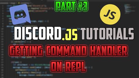 How To Get Command Handler On Repl Discord Js Part YouTube