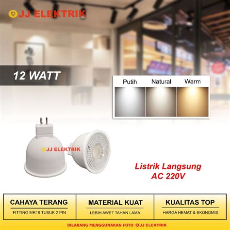 Jual Lampu Halogen Spotlight LED W MR Sorot Watt MR Tusuk Watt Shopee Indonesia