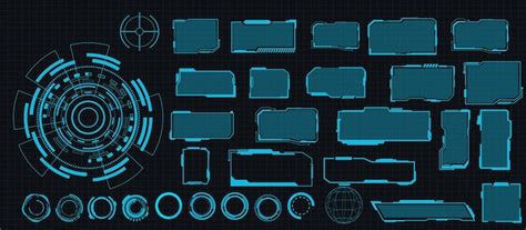 Premium Vector Abstract Technology Futuristic Concept Hud Interface Hologram Elements Of