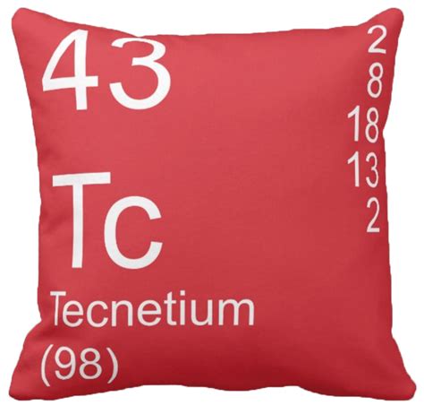 Technetium Element Pillow In A Modern Design ELEMENT PILLOWS