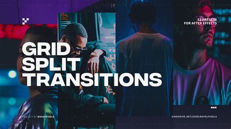 split grid transitions elements ft blocks and collage envato