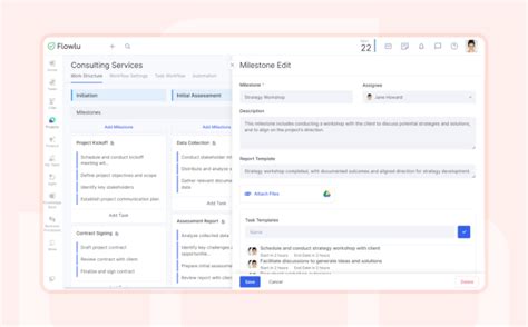 Free Consulting Services Project Template Flowlu