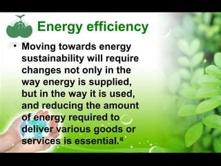 Sustainable Energy Ppt PPT