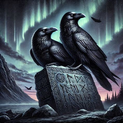 Huginn And Muninn The Meaning Behind Odins Messengers Odins Glory Blog Blog