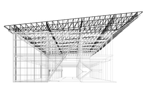 Building In Structural Frame 3d Model Cgtrader