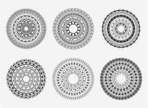 Vector Border Mandala Design Art 16123910 Vector Art At Vecteezy