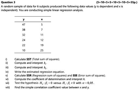 solved question 5 10 5 5 10 5 10 5 55p random sample of data for