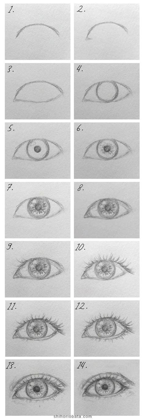 Eye Sketch Step By Step