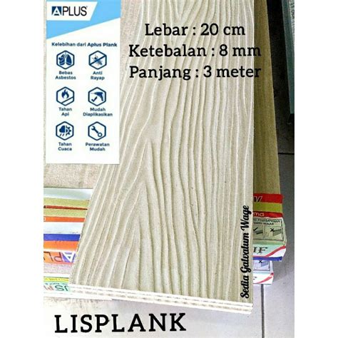 Jual Lisplank Motif 20cm X 3 Meter Shopee Indonesia