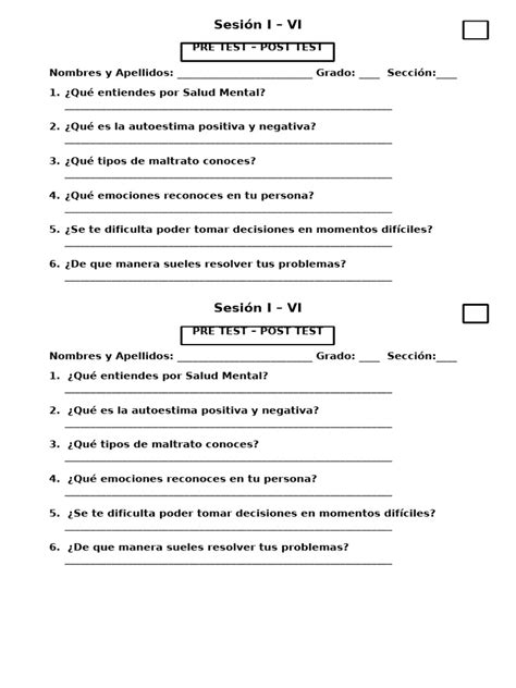 Pre Test Post Test Pdf