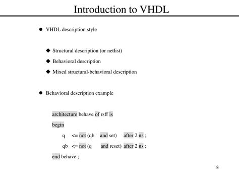 Ppt Introduction To Vhdl Powerpoint Presentation Free Download Id