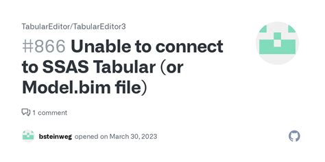 Unable To Connect To Ssas Tabular Or Model Bim File · Issue 866
